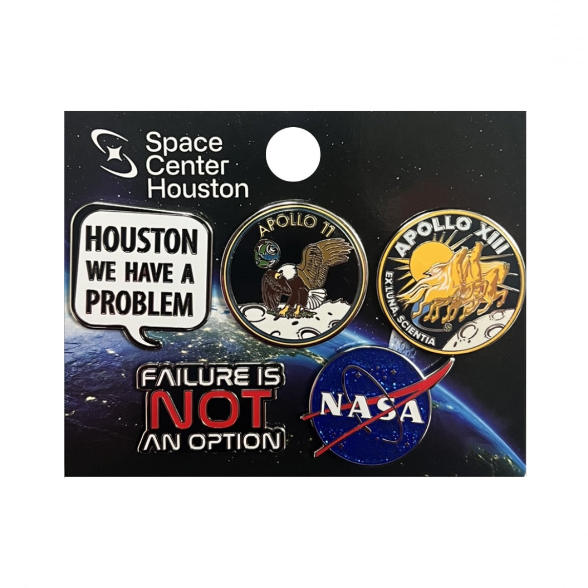 Apollo 5pc Pin Set – SpaceTrader Gift Shop