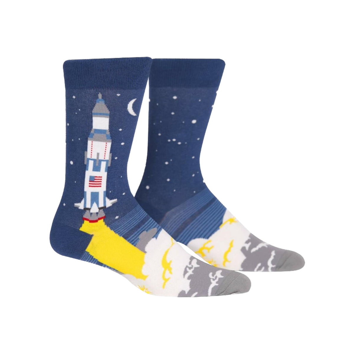 Mens Saturn V Rocket Socks – SpaceTrader Gift Shop