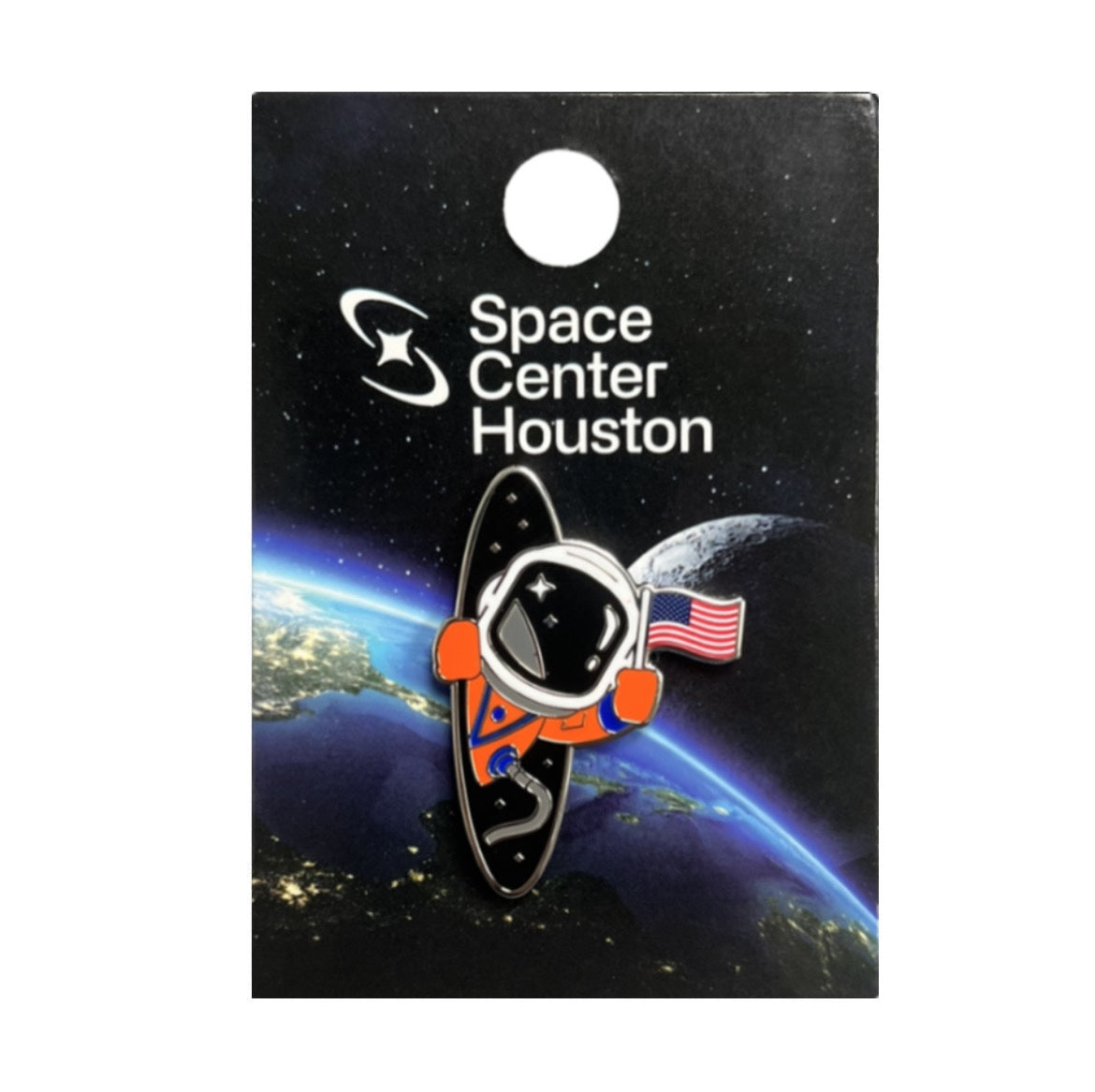 Astronaut Black Hole Pin – SpaceTrader Gift Shop