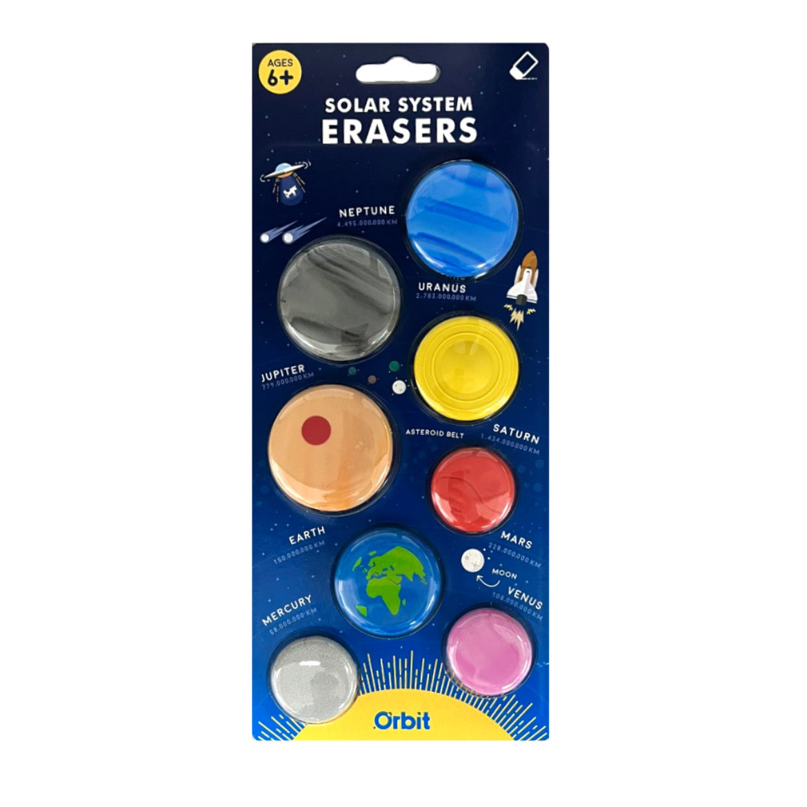 Solar System Erasers – SpaceTrader Gift Shop