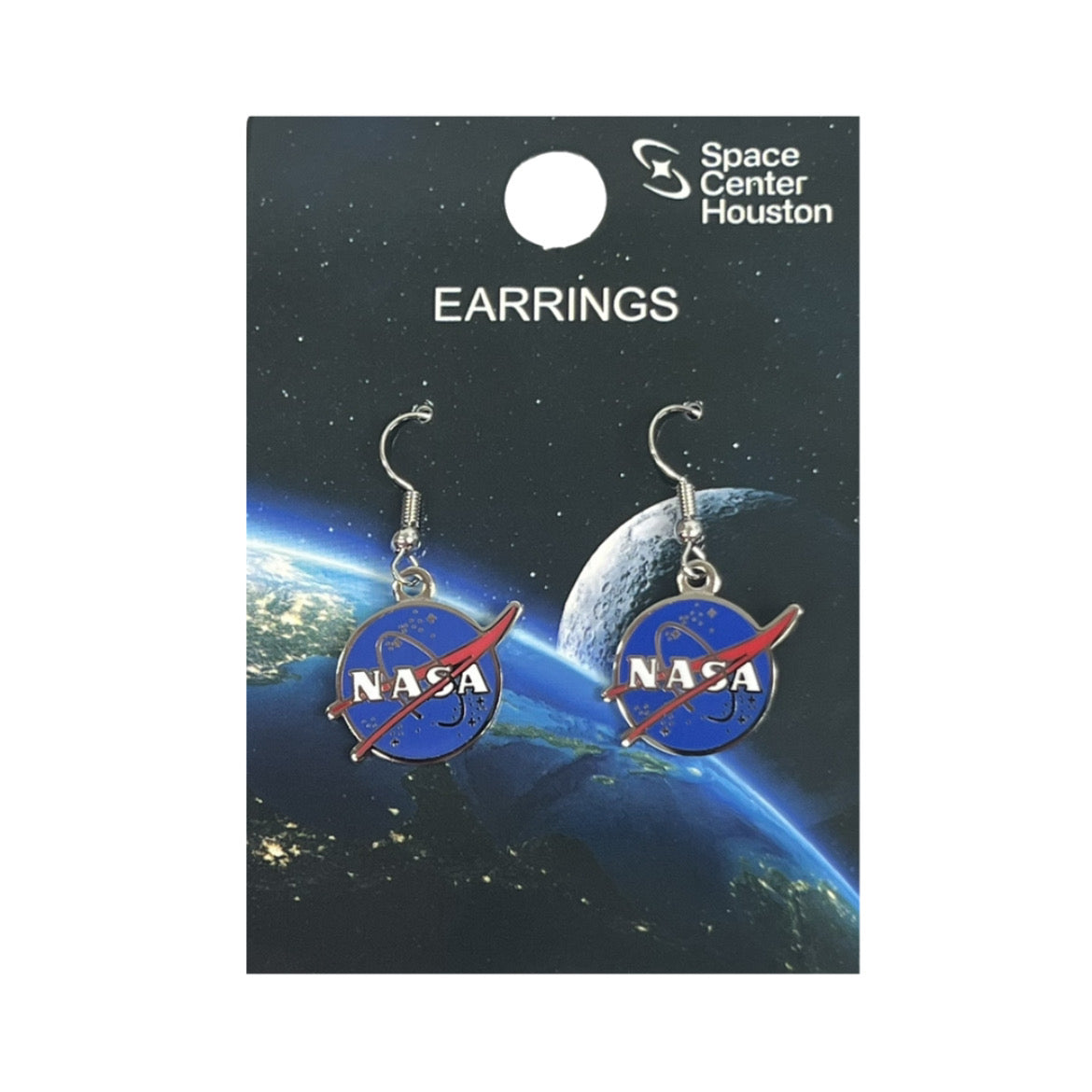 NASA Vector Logo Earrings – SpaceTrader Gift Shop