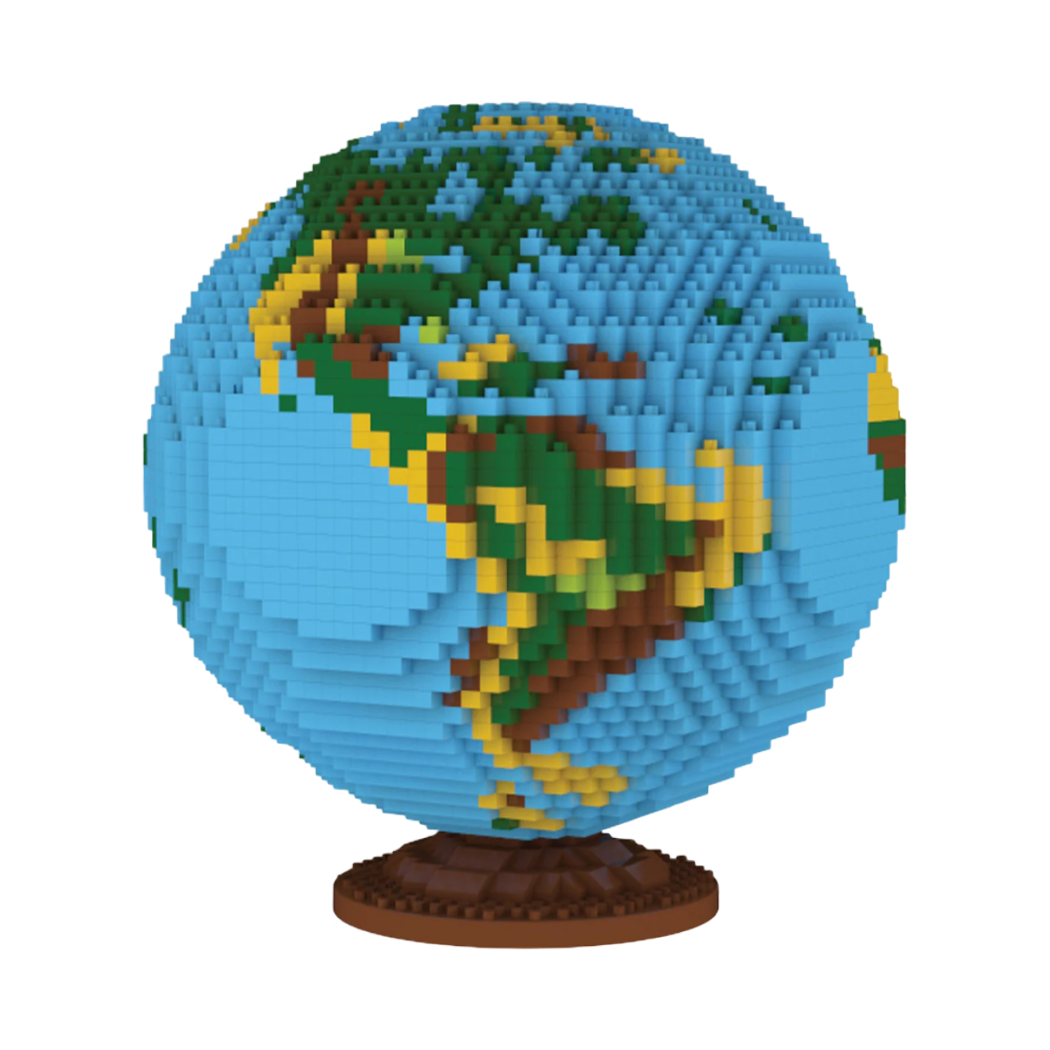 Mini Planet Earth Building Blocks – SpaceTrader Gift Shop