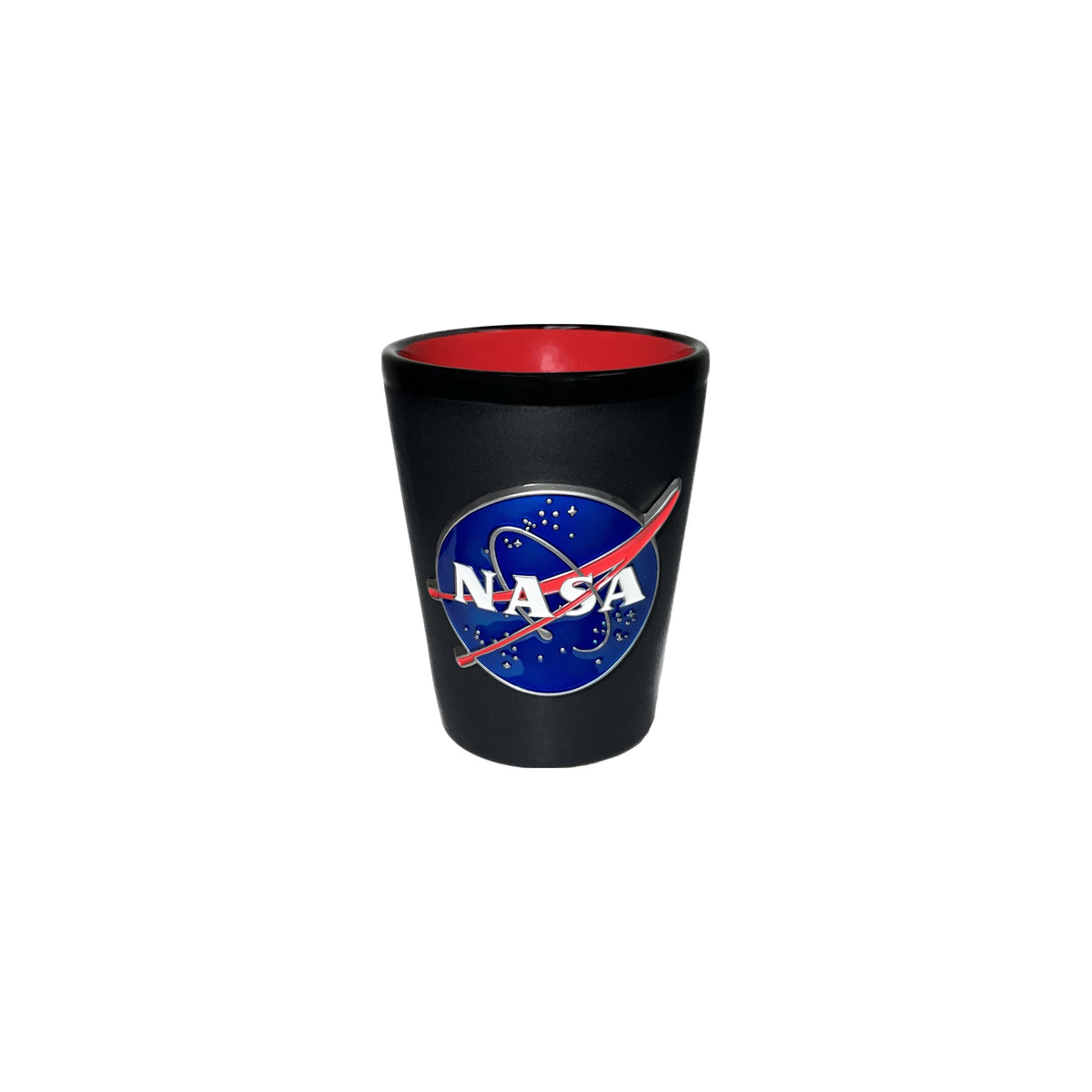 NASA Metal Logo Shot Glass – SpaceTrader Gift Shop
