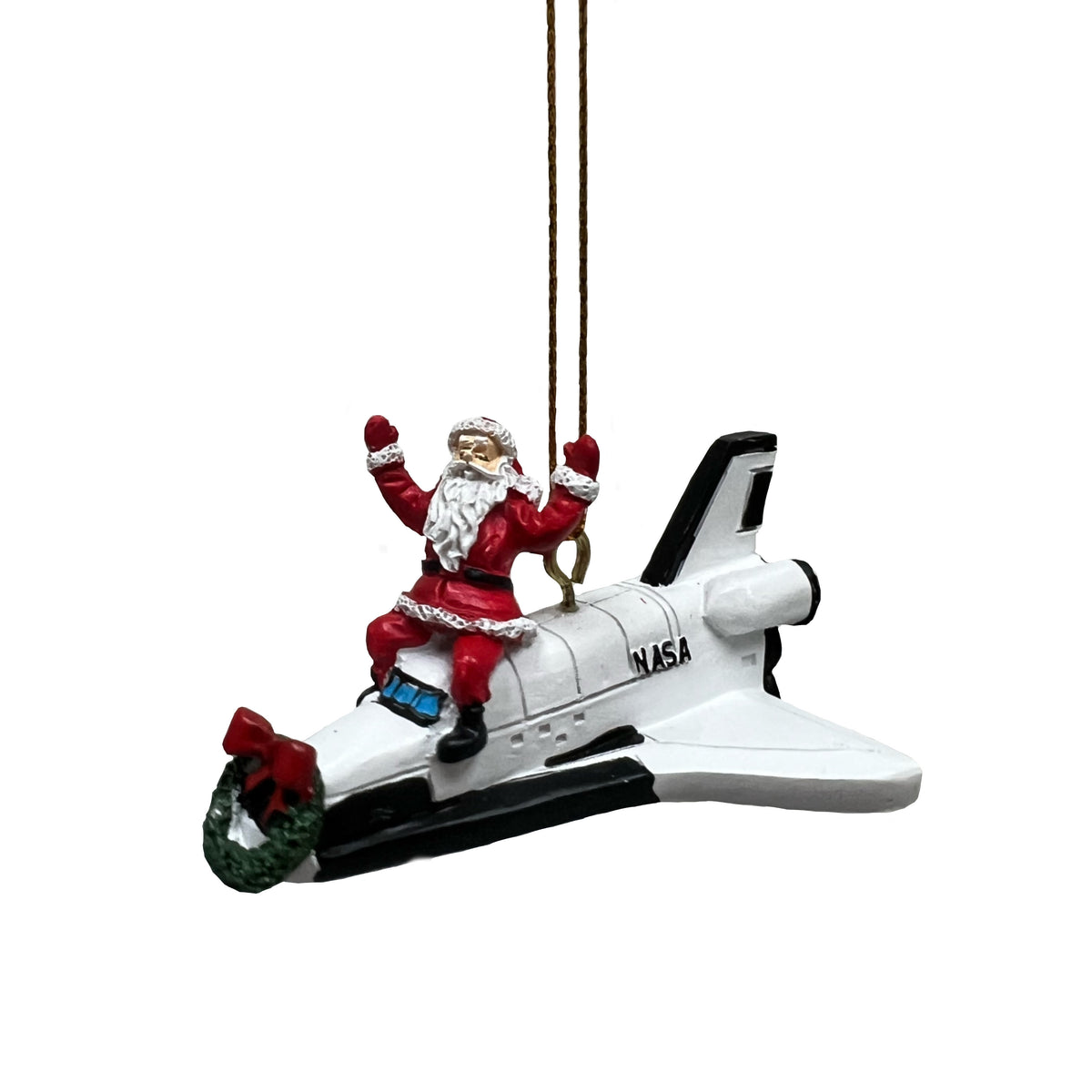 Santa Space Shuttle Ornament – SpaceTrader Gift Shop