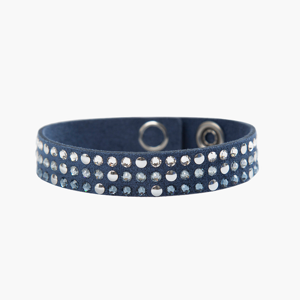 Swarovski Leather Cuff Bracelet - SALE – SpaceTrader Gift Shop